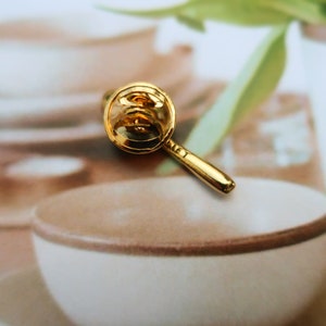 Spoon Gold Dipped Pewter Lapel Pin - CC116G- Kitchen, Cooking, Culinary ...