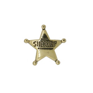 Gold Sheriff Star Lapel Pin-cc556g- Sheriff, Police, and Costume Pins ...