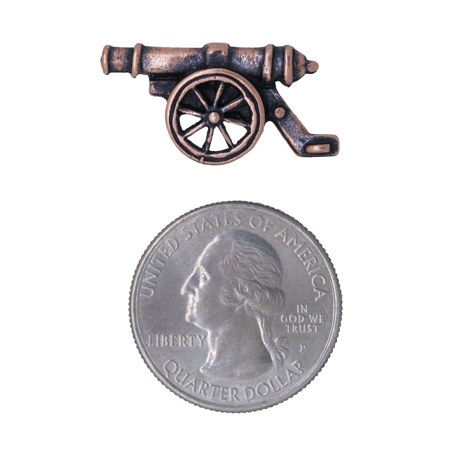 Copper Dipped Pewter Cannon Lapel Pin – Handcrafted Artillery Jewelry ...