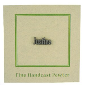 Justice Lapel Pin - CC405- Fairness, Moral Righteousness, Equitable ...