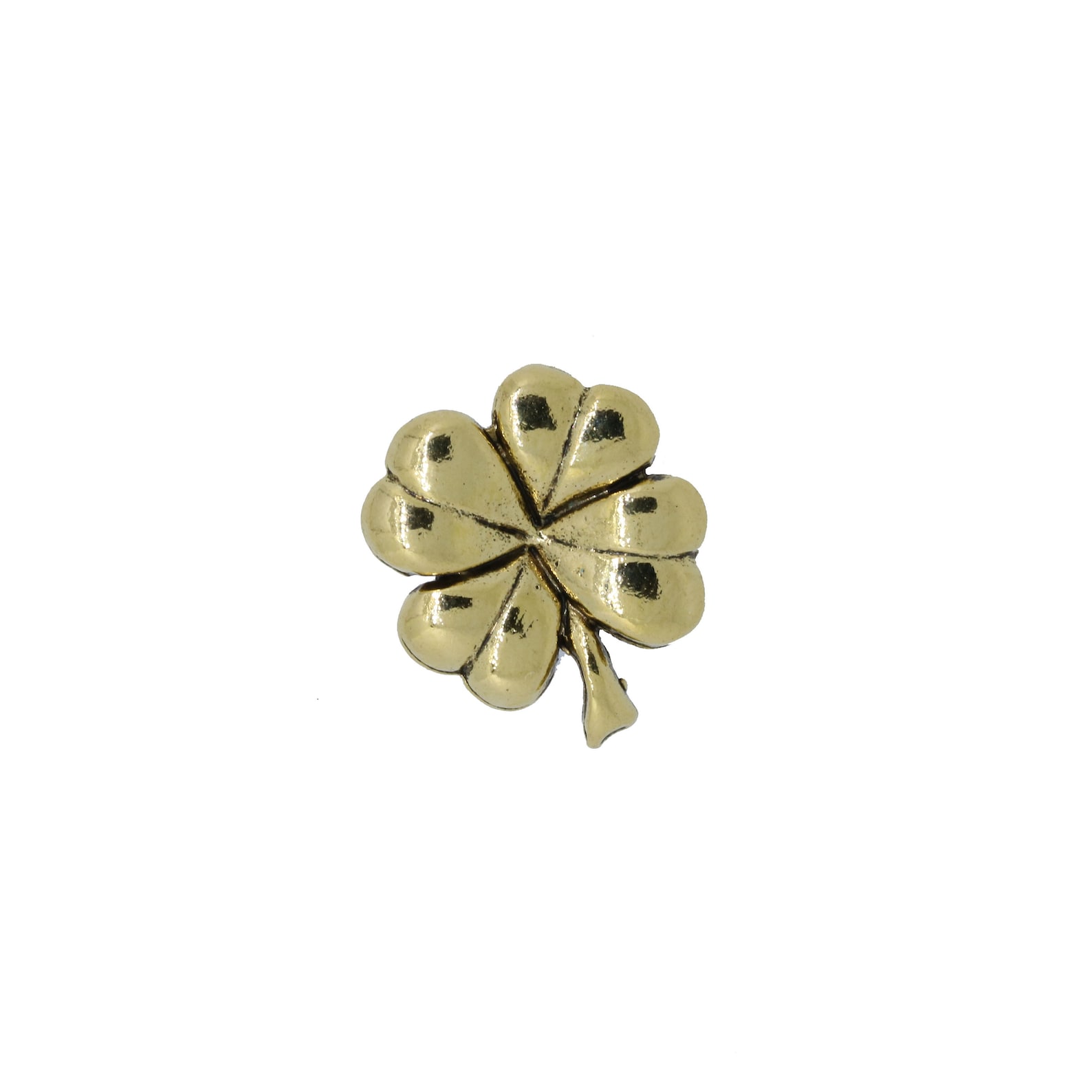 Gold Four Leaf Clover Lapel Pin-cc422g- Good Luck Charm- Luck of the ...