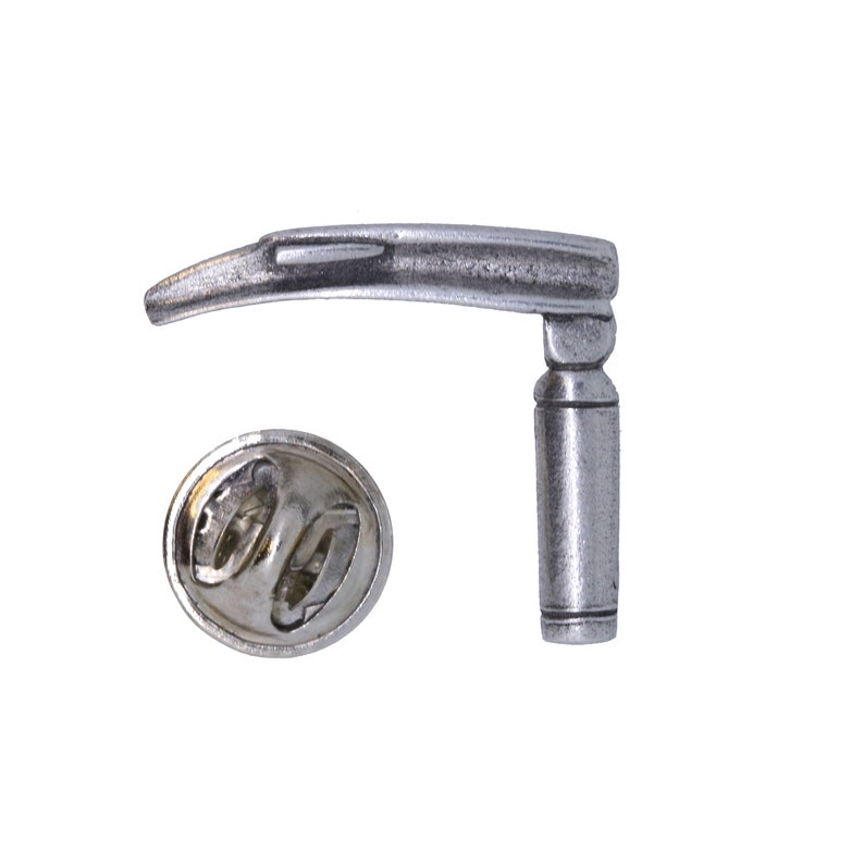 Miller Blade Laryngoscope Pin: Hand Cast Pewter ENT Doctor Gift - Etsy