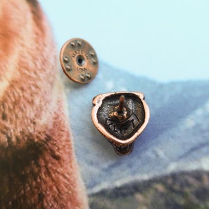 Bear Head Copper Dipped Pewter Lapel Pin- CC542C- Bears, Wildlife, Zoo ...