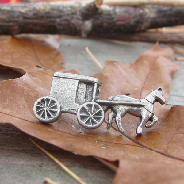 Horse and Carriage Pin - Etsy