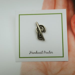 Hard of Hearing Pewter Lapel Pin- Deaf, Hearing, Hearing Loss, and ...
