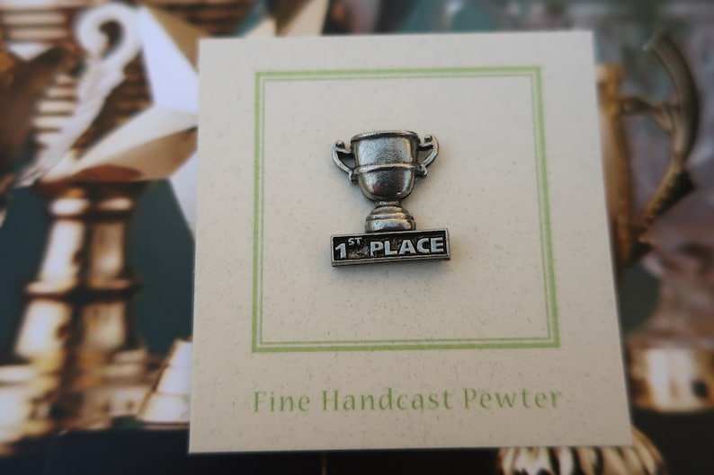 1st Place Trophy Lapel Pin CC317 1st Place First Place | Etsy