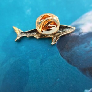 Shark Gold Dipped Pewter Lapel Pin - CC590G- Shark Week, Aquarium ...