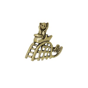 Gold Rollercoaster Lapel Pin-cc501g- Roller Coaster, Rollercoaster ...