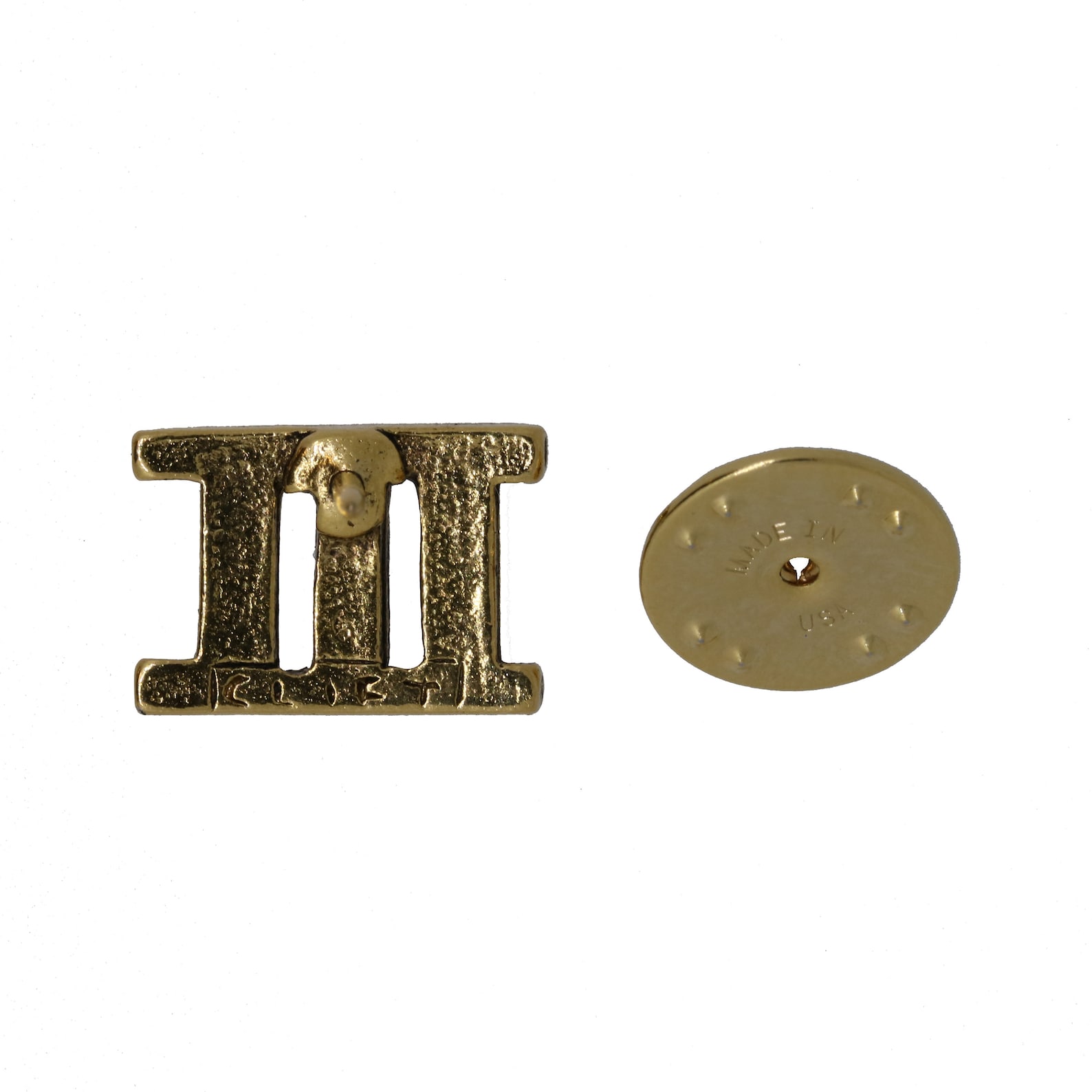 Roman Numeral III Gold Dipped Pewter Lapel Pin Cc609g-roman - Etsy