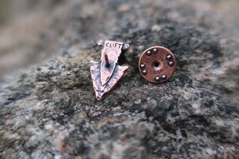 Arrowhead Copper Dipped Pewter Lapel Pin- CC410C- Arrows, Artifacts ...