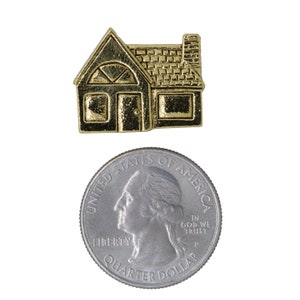 Gold House Lapel Pin- CC613G- House, Home, Realty, and House Warming ...