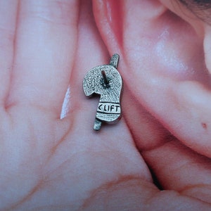 Hard of Hearing Pewter Lapel Pin- Deaf, Hearing, Hearing Loss, and ...