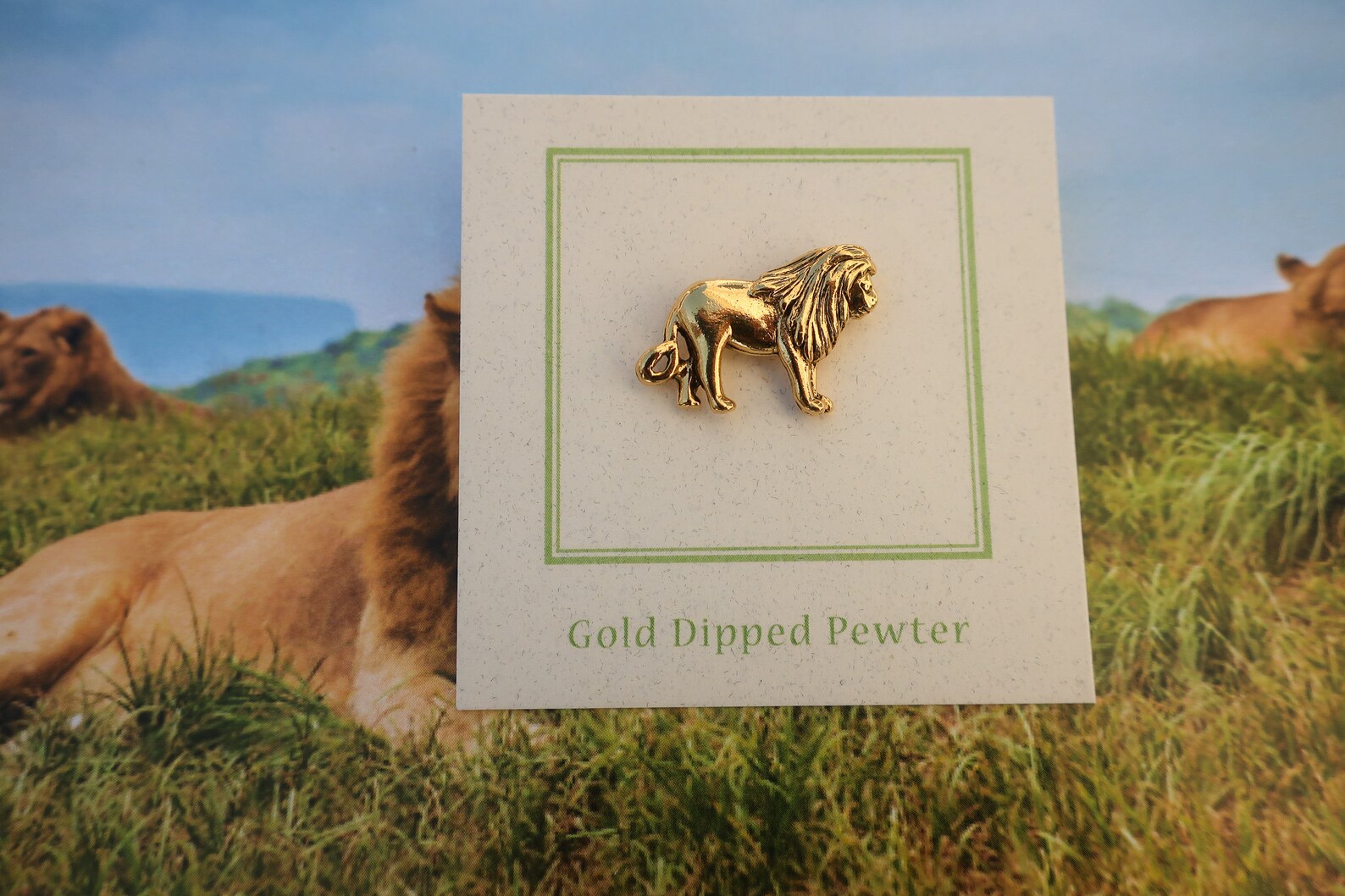 Lion Lapel Pin Cc247g-safari and Zoo Animal Pins - Etsy