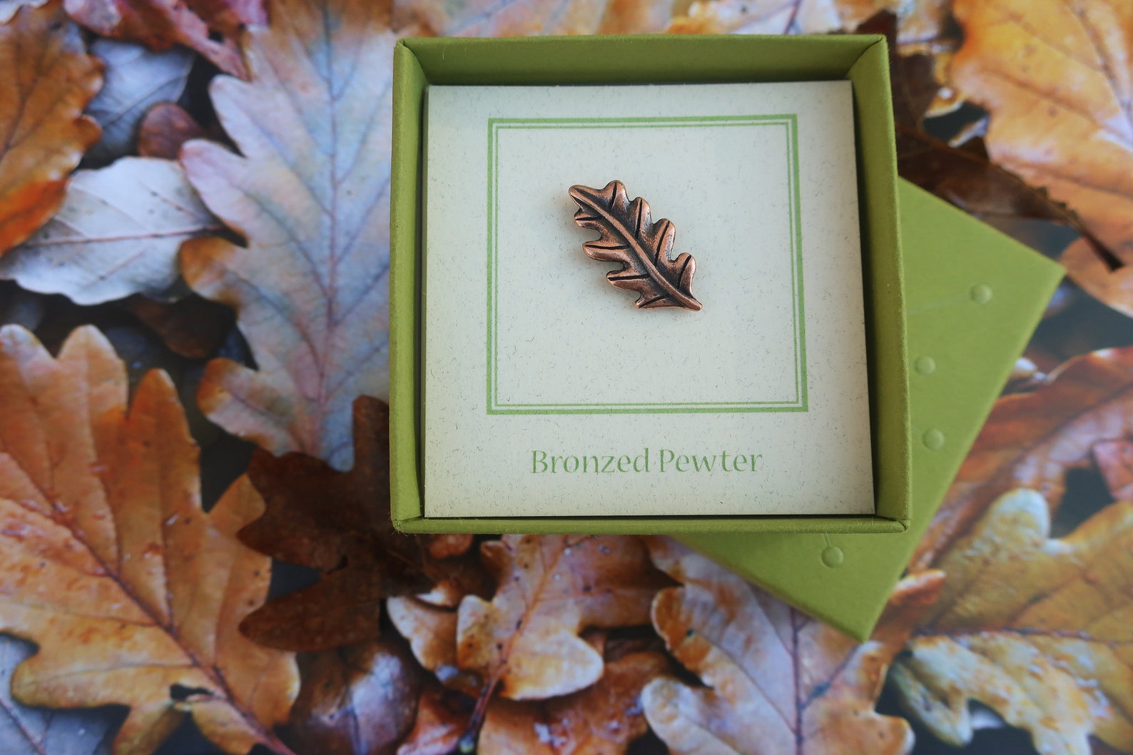 Copper Oak Leaf Lapel Pin CC485C Nature Hiking Tree and | Etsy