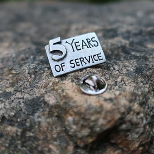 5 Years of Service Lapel Pins- CC608- Employee and Volunteer ...