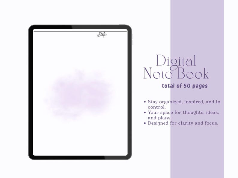 College/school Minimalist Digital Notebook | Neutral Planner (digital ...