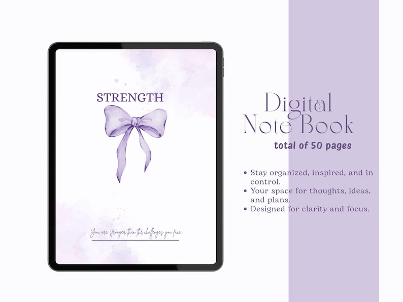 College/school Minimalist Digital Notebook | Neutral Planner (digital ...