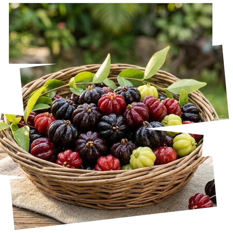 Surinam Cherry Live Plant 4–7” Tall, Pitanga Fruit Tree, Indoor Outdoor ...