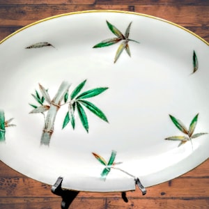 Noritake CANTON BAMBOO Pattern 5027 16 Inch Serving Platter Noritake M ...