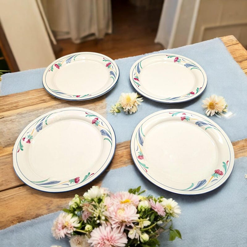 Vintage China Plate Blue - Etsy