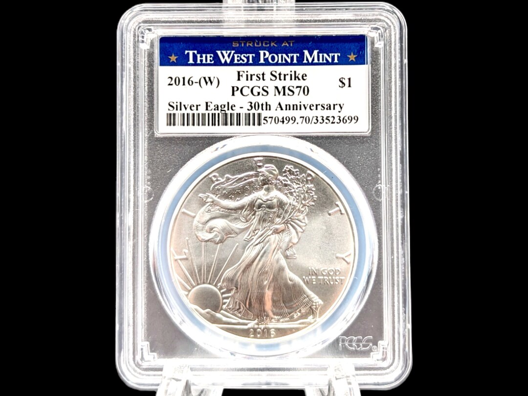 2016-W PCGS MS70 Silver Eagle First Strike 30th Anniversary - Etsy