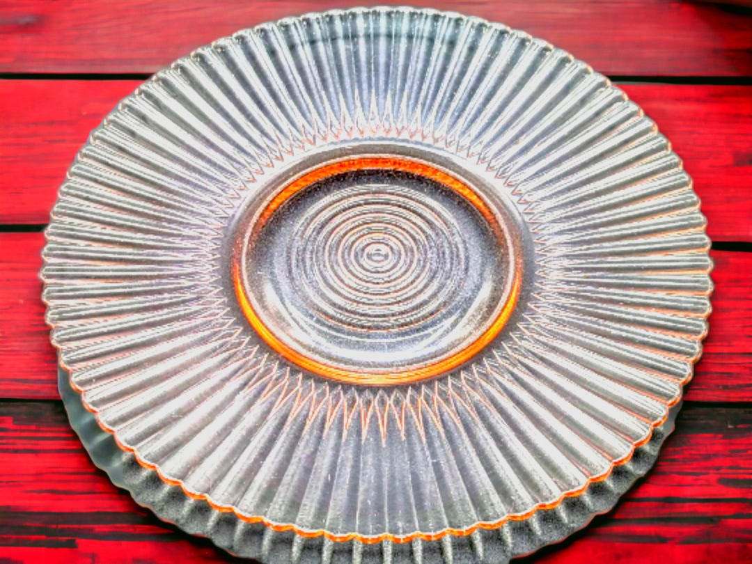 Beautiful Pink Ribbed Depression Glass Mcbeth Evans Petalware Pattern ...