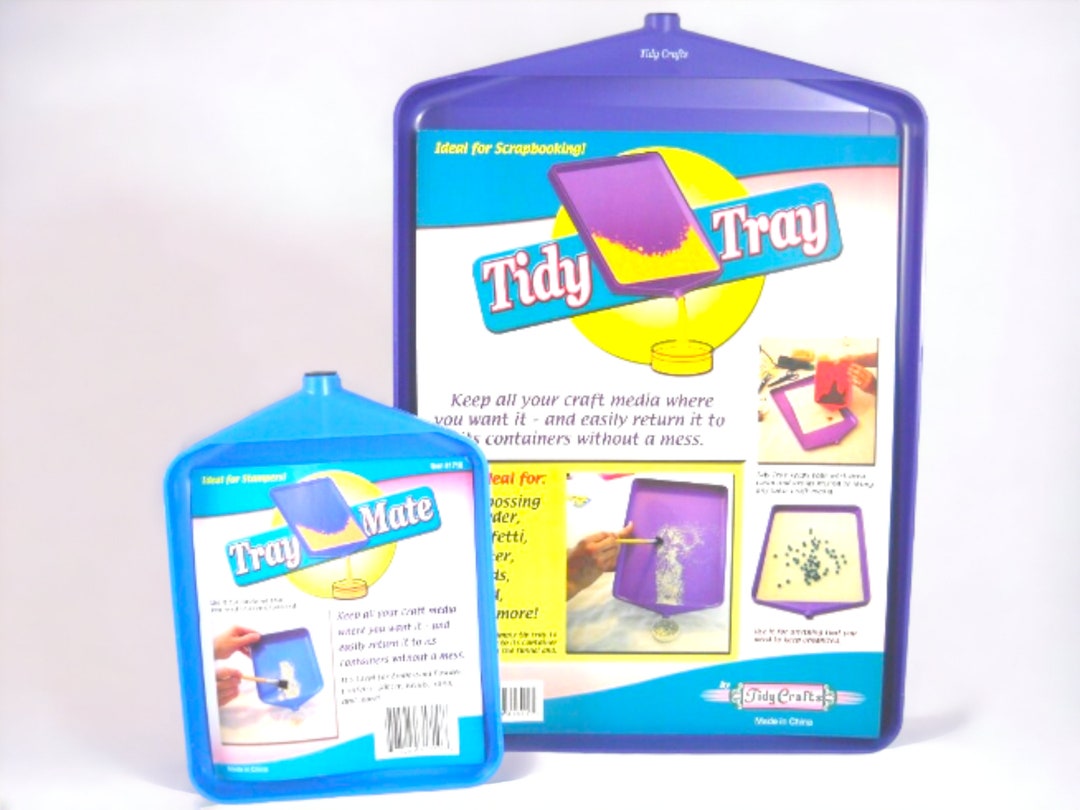 Tidy Tray Set - Large and Small Glitter and Powder Trays - Etsy