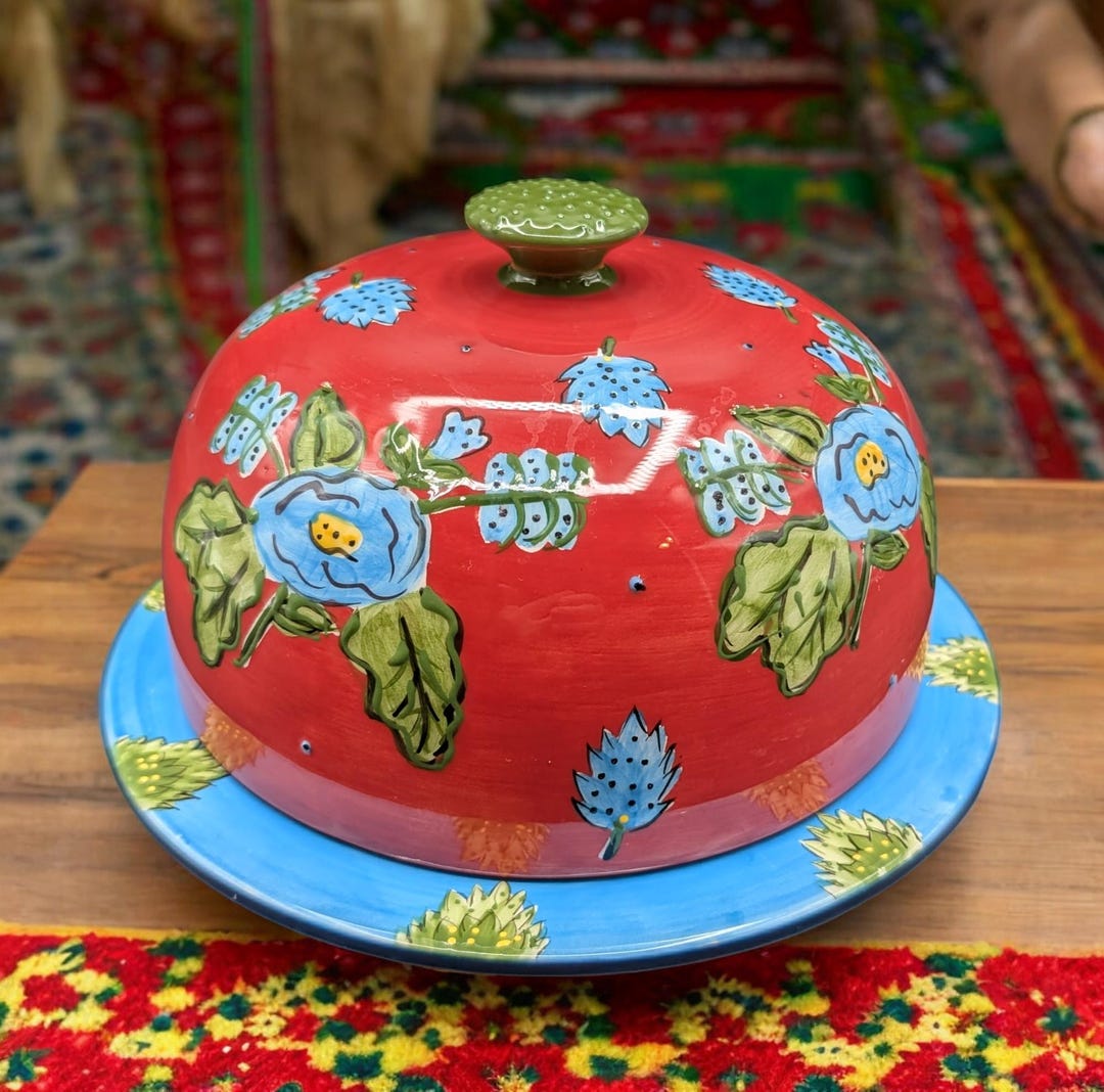 Vintage Ceramic Sarah Purifoy Dome Butter Dish Made Exclusively for CBK ...