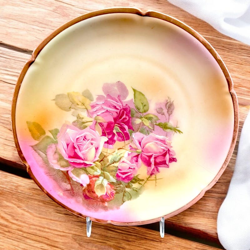 Austrian Painted Plate - Etsy