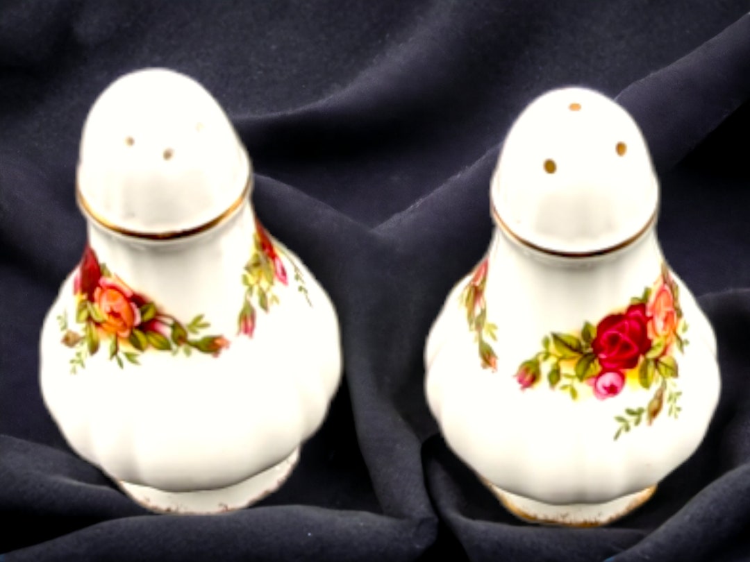 Royal Albert Old Country Roses Salt and Pepper Set 3.25 Inch - Etsy