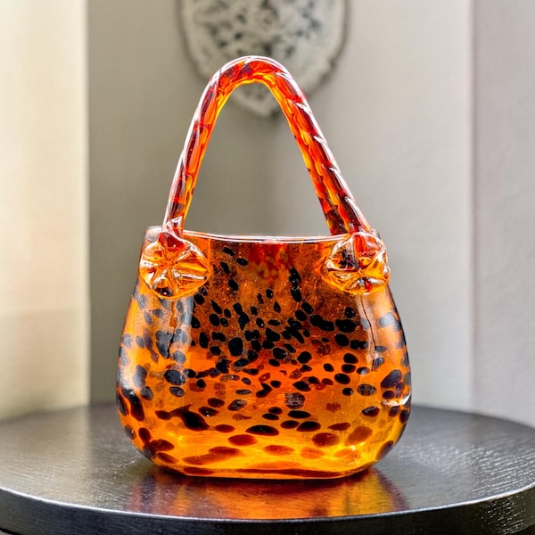 Glass Purse Vase - Etsy