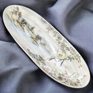 Japanese Hand Painted Serving Platter Antique Rare One-of-a-kind - Etsy
