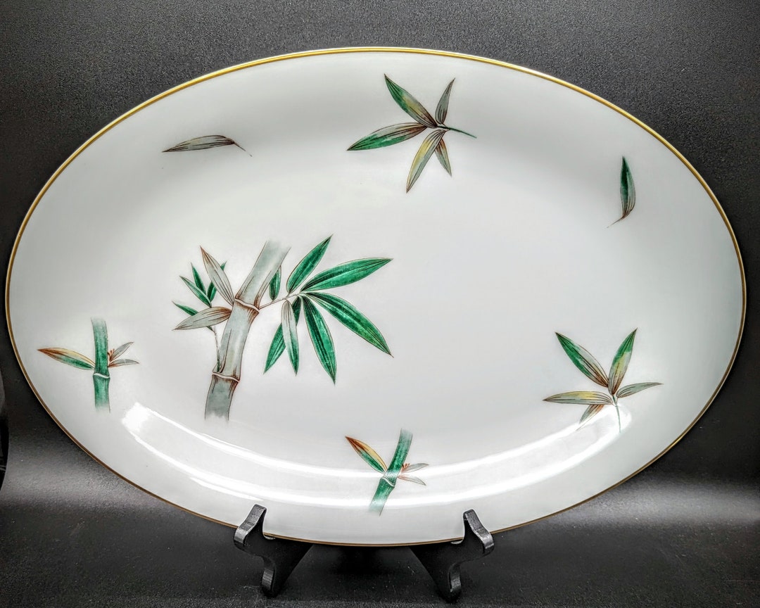 Noritake CANTON BAMBOO Pattern 5027 16 Inch Serving Platter - Etsy