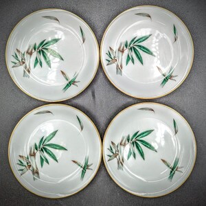 Vintage Noritake CANTON BAMBOO Pattern #5027 ~ Set of 4 Bread Plates 6 ...