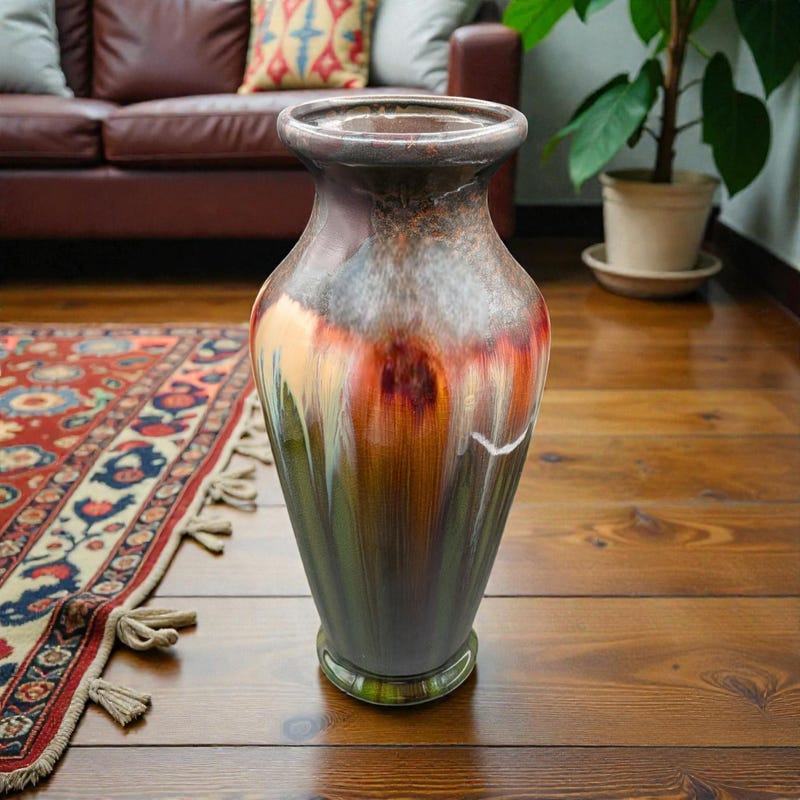 Vintage Mcm Pottery Vases - Etsy