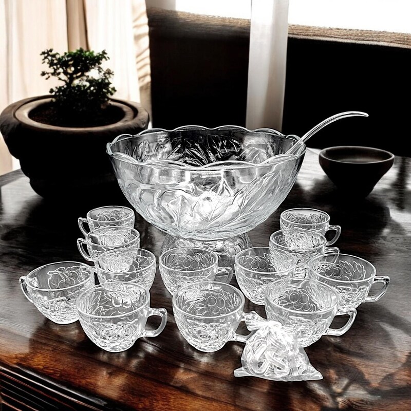 Punch Bowl Set - Etsy