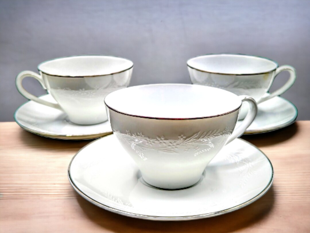 RARE Set of 3 Tea Cups and Saucers Vintage Discontinued 1963-1978 ...