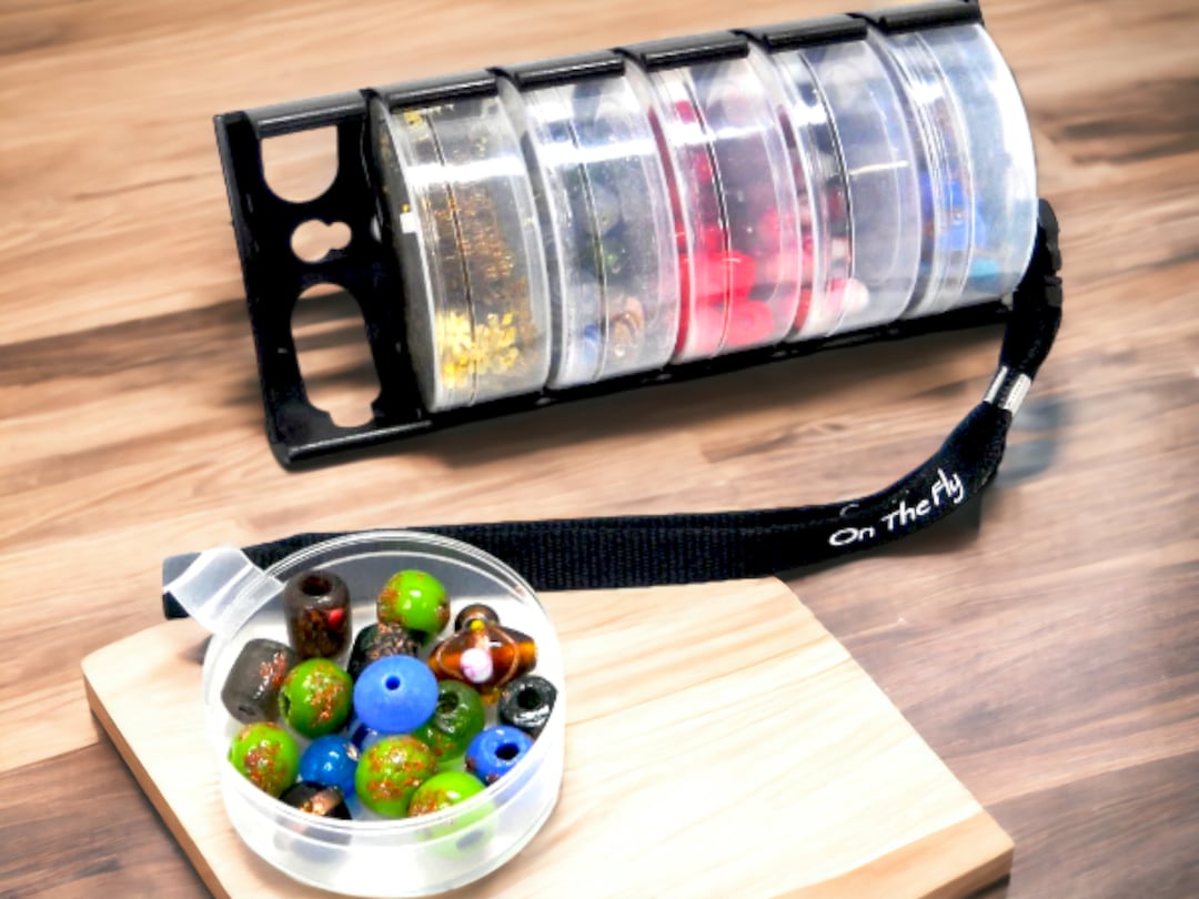 Portable Bead Organizer: "on the Fly" Craft Storage With 6 Containers ...