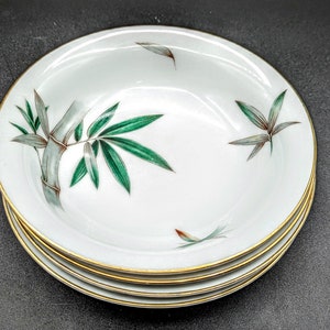 Vintage Noritake CANTON BAMBOO Pattern 5027 Set of 4 Fruit or Desert ...