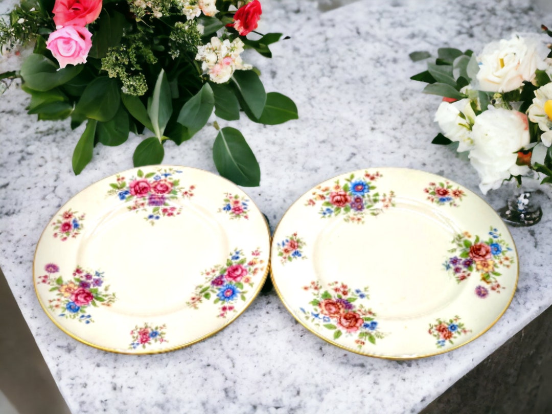 Set of 2 Vintage Lenox Aurora L-347 Bread Plates 6 Inches Discontinued ...