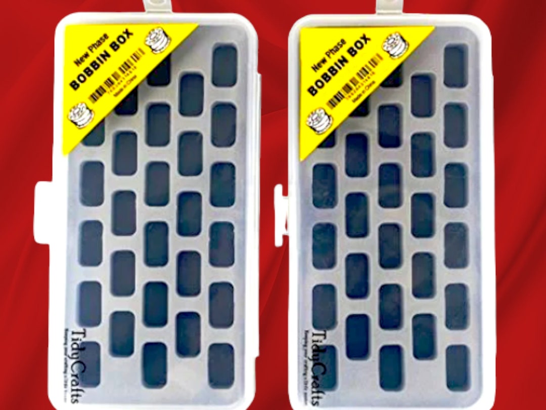 Locking Bobbin Box Set: Sewing Machine Bobbin Organizer, Holds 28 - Etsy