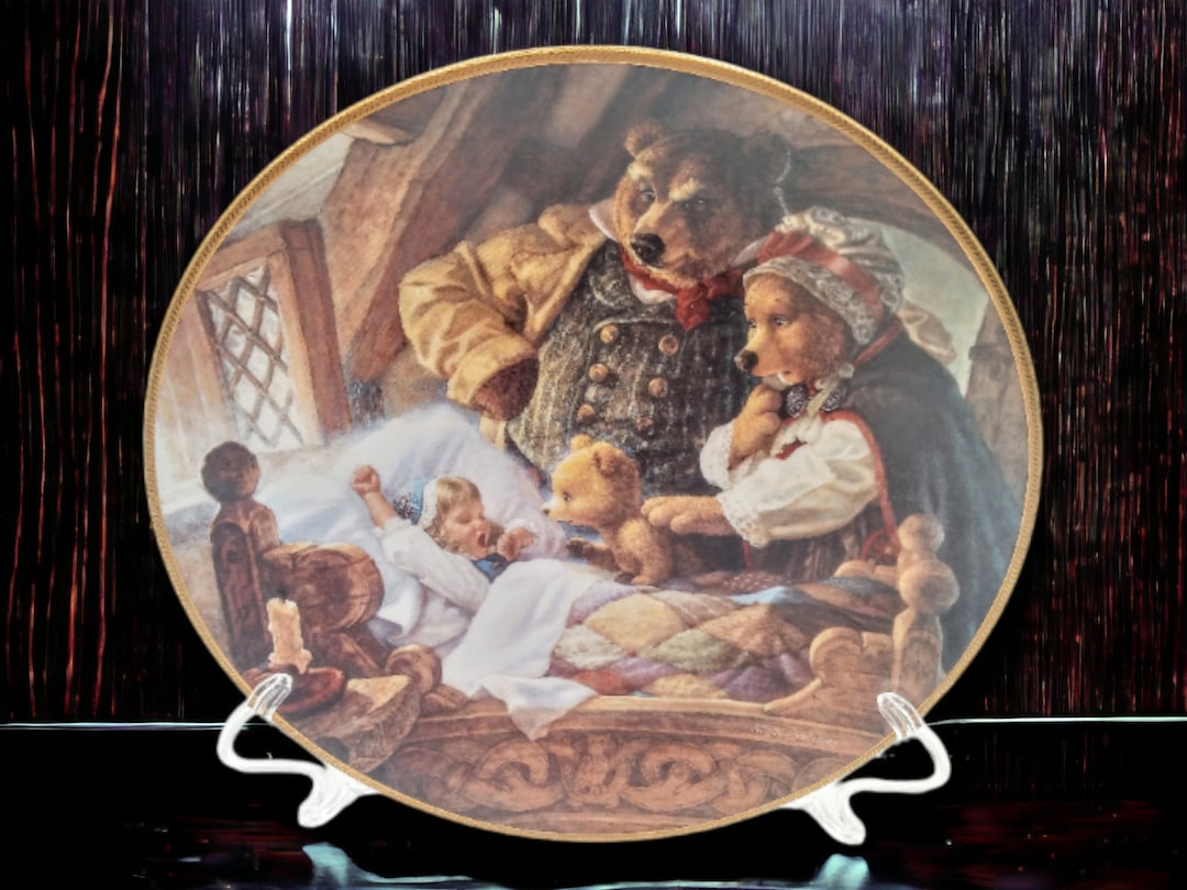 Knowles Collectable Plate Goldilocks and the Three Bears by Scott ...
