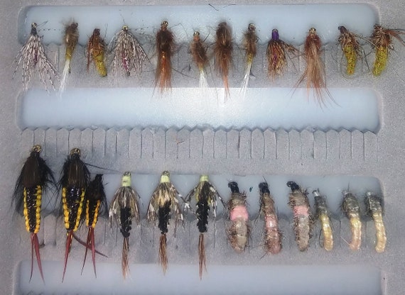 Selection Fly Fishing Assorted Nymphs 24 Pieces Size 8-16 - Etsy