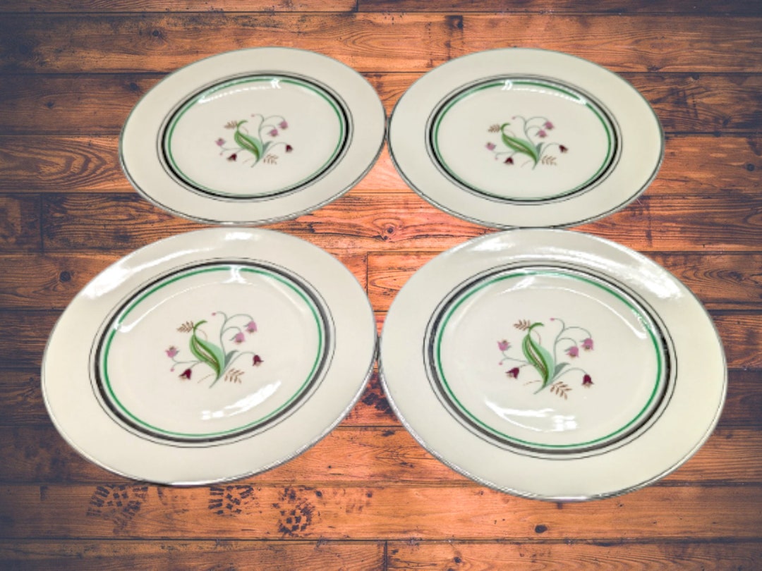 Vintage SET OF 4 Vintage Old Ivory Syracuse Corabel China 6.25 Inch ...