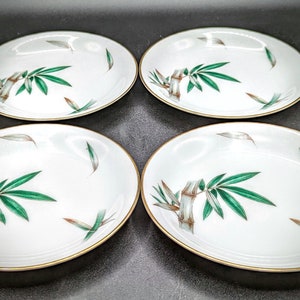 Vintage Noritake CANTON BAMBOO Pattern #5027 ~ Set of 4 Bread Plates 6 ...