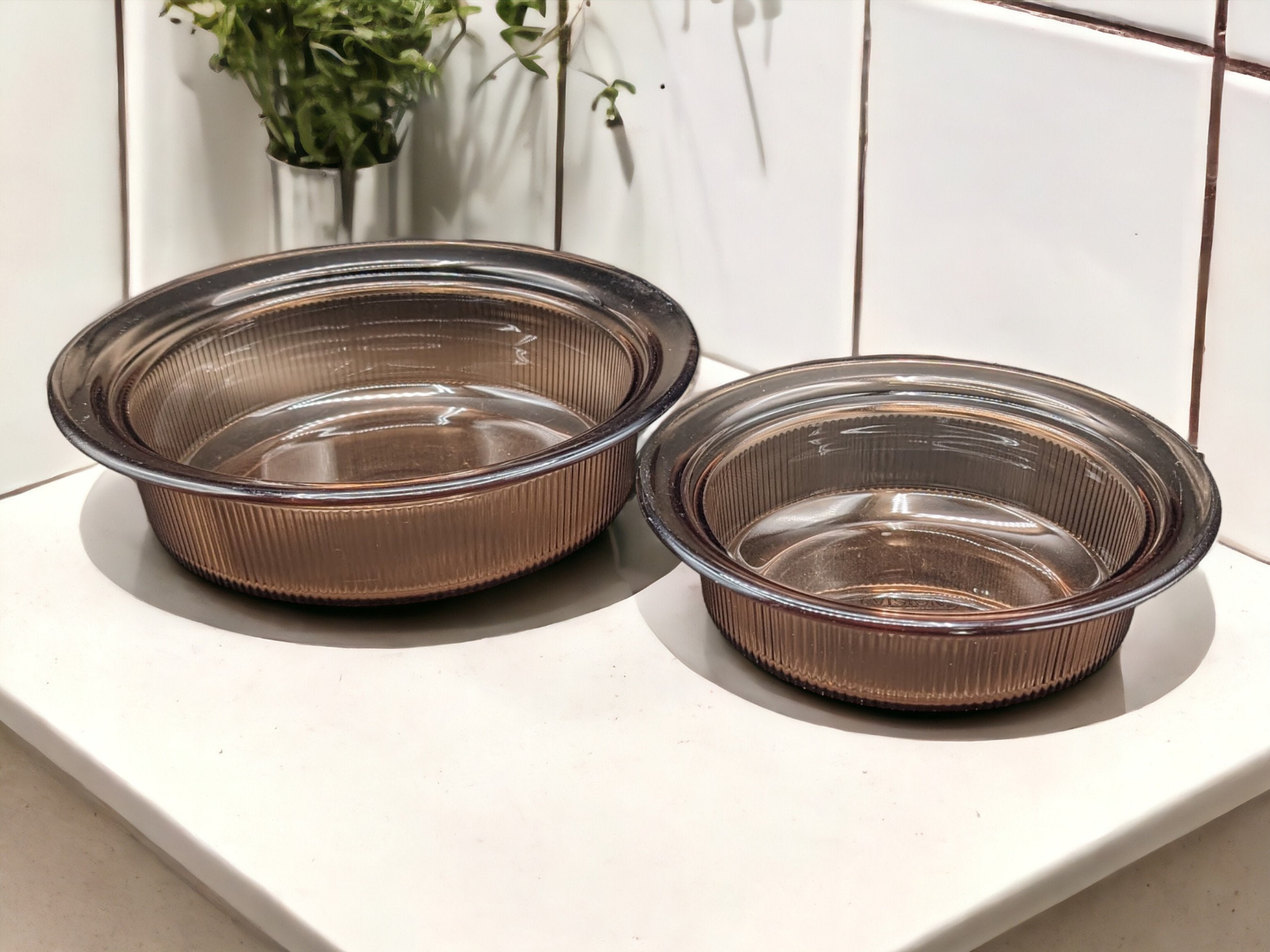 This Set Includes Two Timeless Pieces: Corning Vision Amber 1 Quart ...