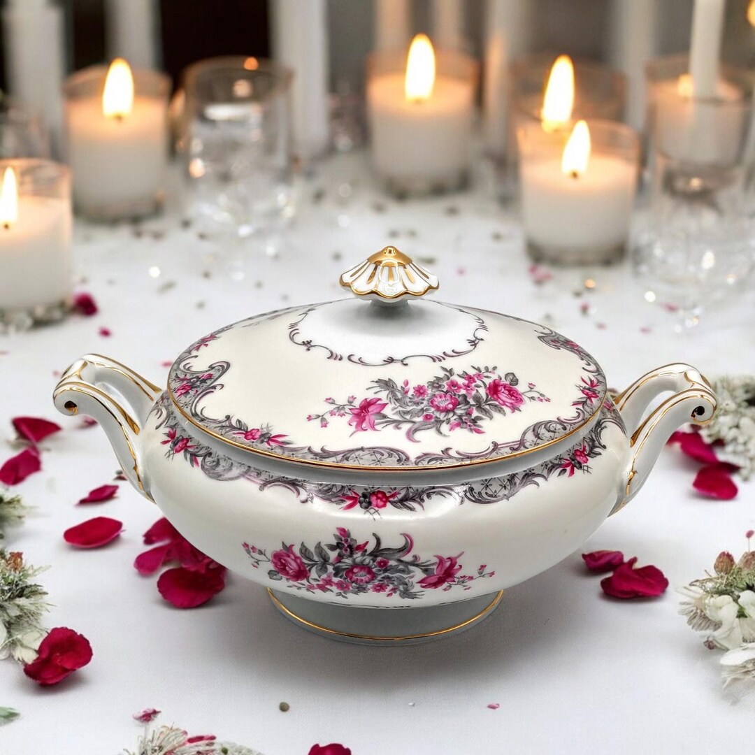 Grace China Corsage Pattern Covered Vegetable Bowl With Lid Pristine ...