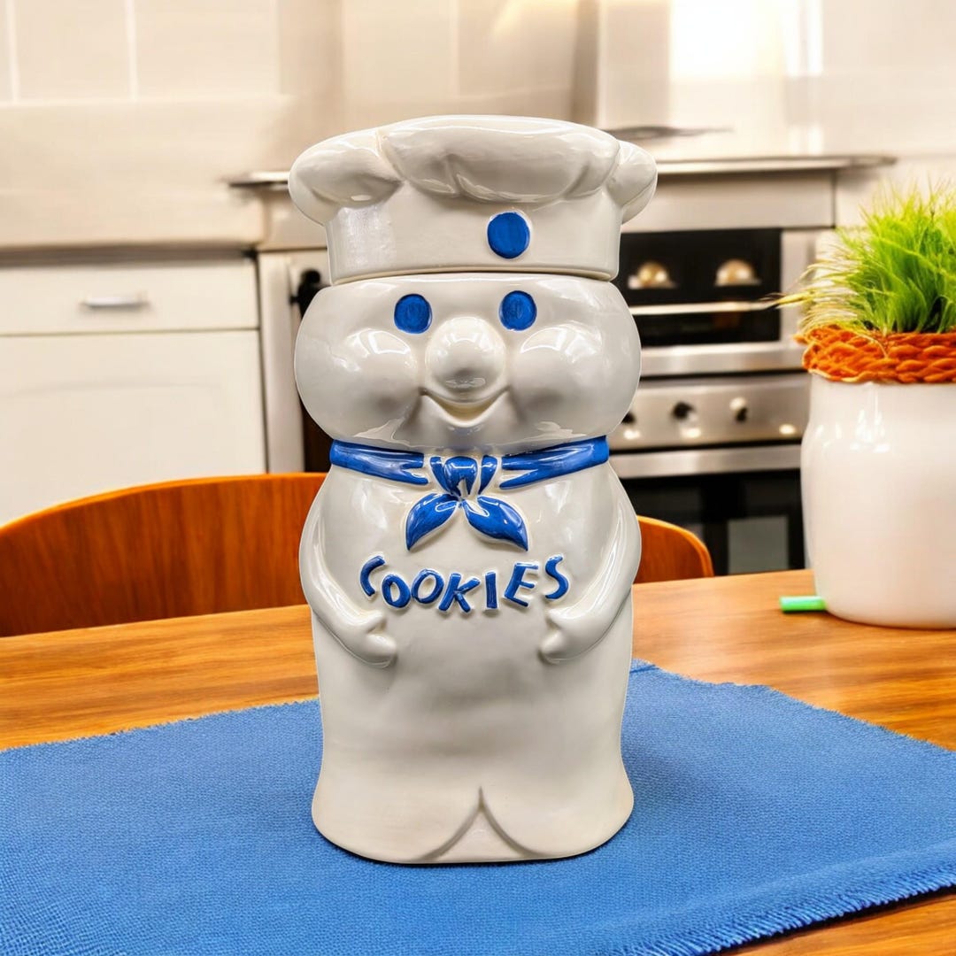 Collectible Pillsbury Doughboy Cookie Jar From the 1970s Stands 10 ...