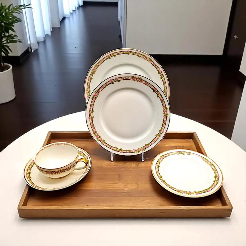 Vintage Theodore Limoges Porcelain 45 Piece Dinnerware Set Wanamaker ...