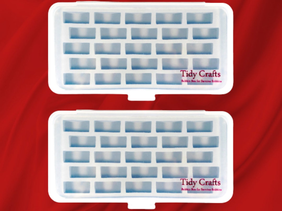 Bernina Jumbo Bobbin Storage Box: Holds 25 Bobbins, 7 & 8 Series (1 ...